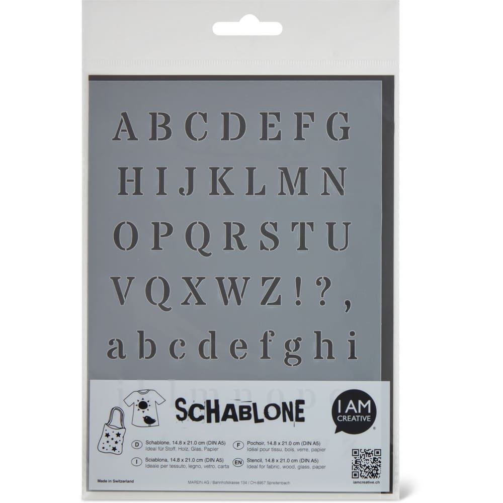 I AM CREATIVE · Schablone • Migros