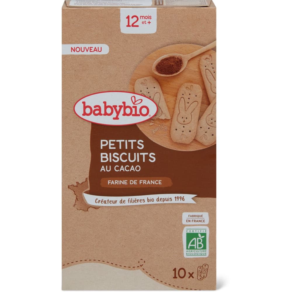 Buy Babybio · Small biscuits · from 12 months, with cocoa • Migros