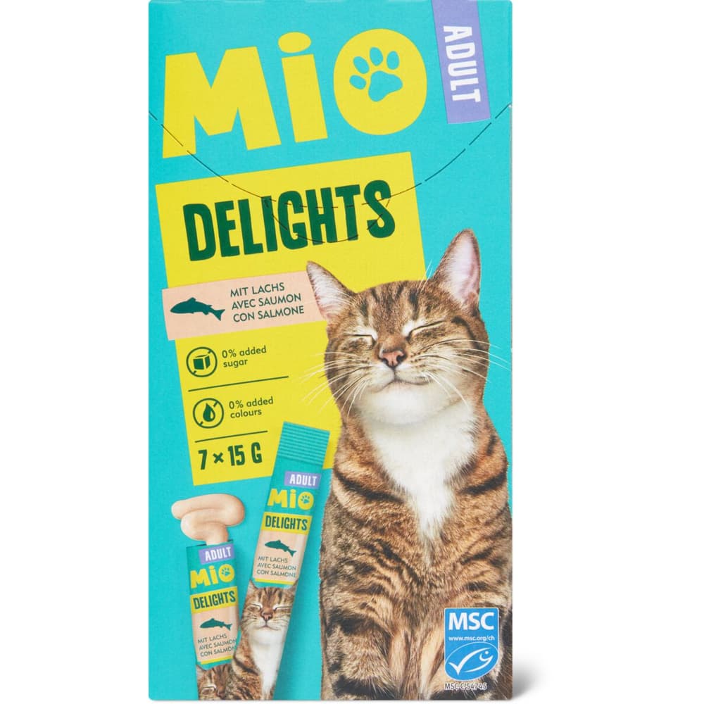 Mio · Snack for cat · salmon • Migros