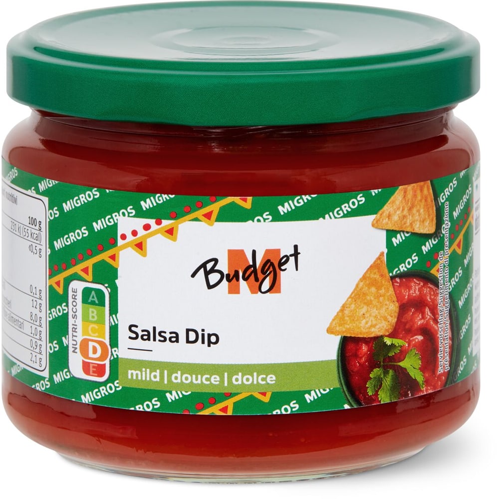 M-Budget · salsa dip · mild • Migros