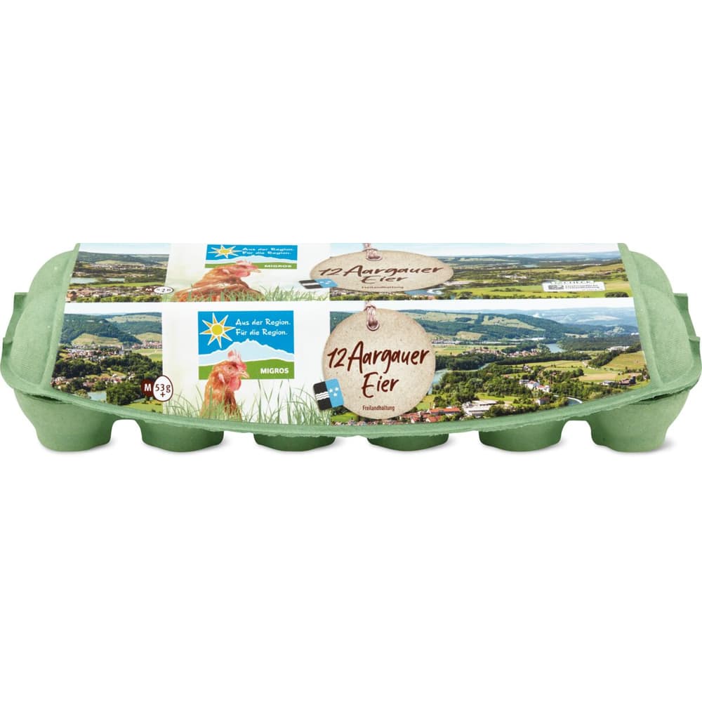 Aargauer Eier Freiland 12 x 53g+ • Migros