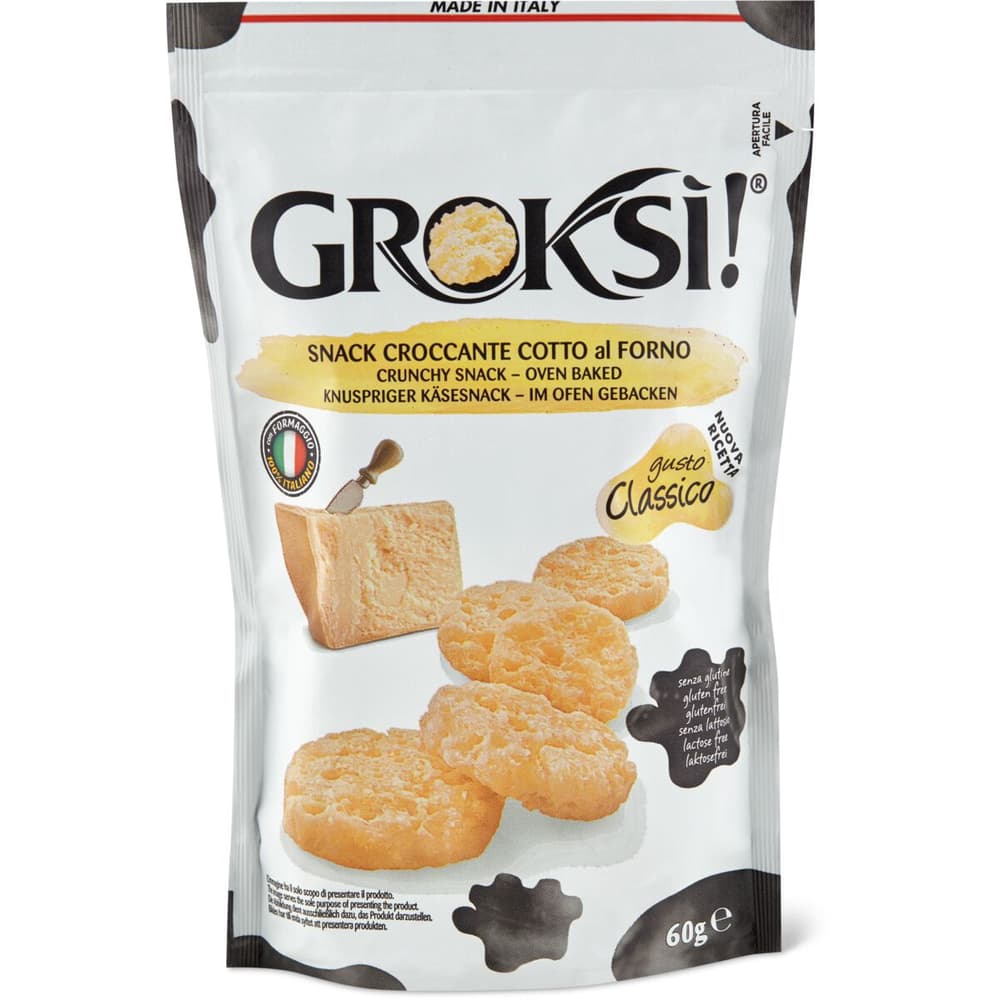 Groksi · Crunchy Snack · Classico • Migros