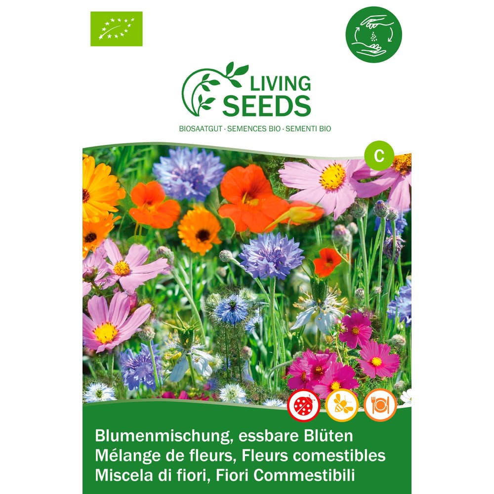 Living Seeds · Qb_Essbare Blüten Mischung • Migros
