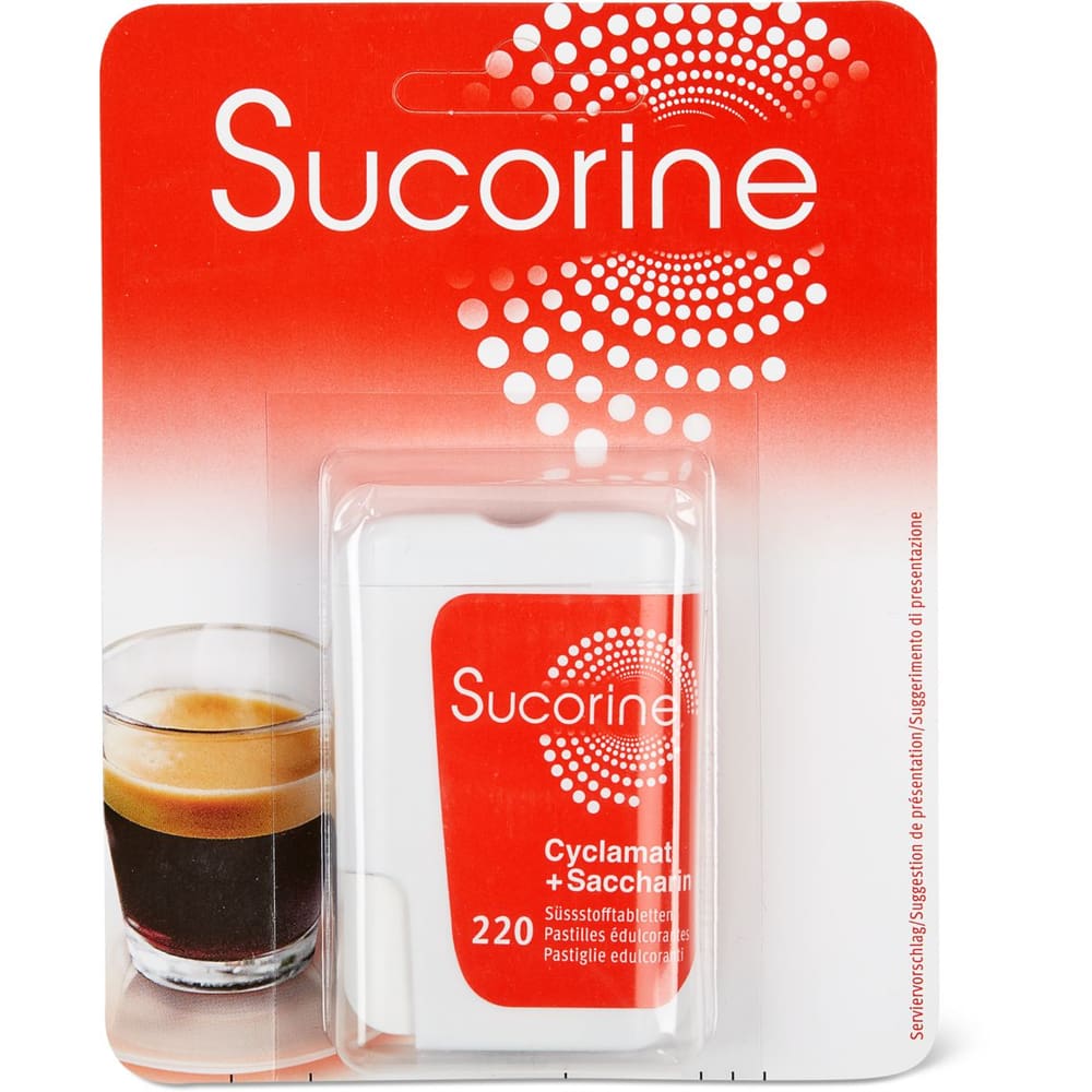 Sucorine Sweetener Tablets Cyclamate & Saccharin • Migros