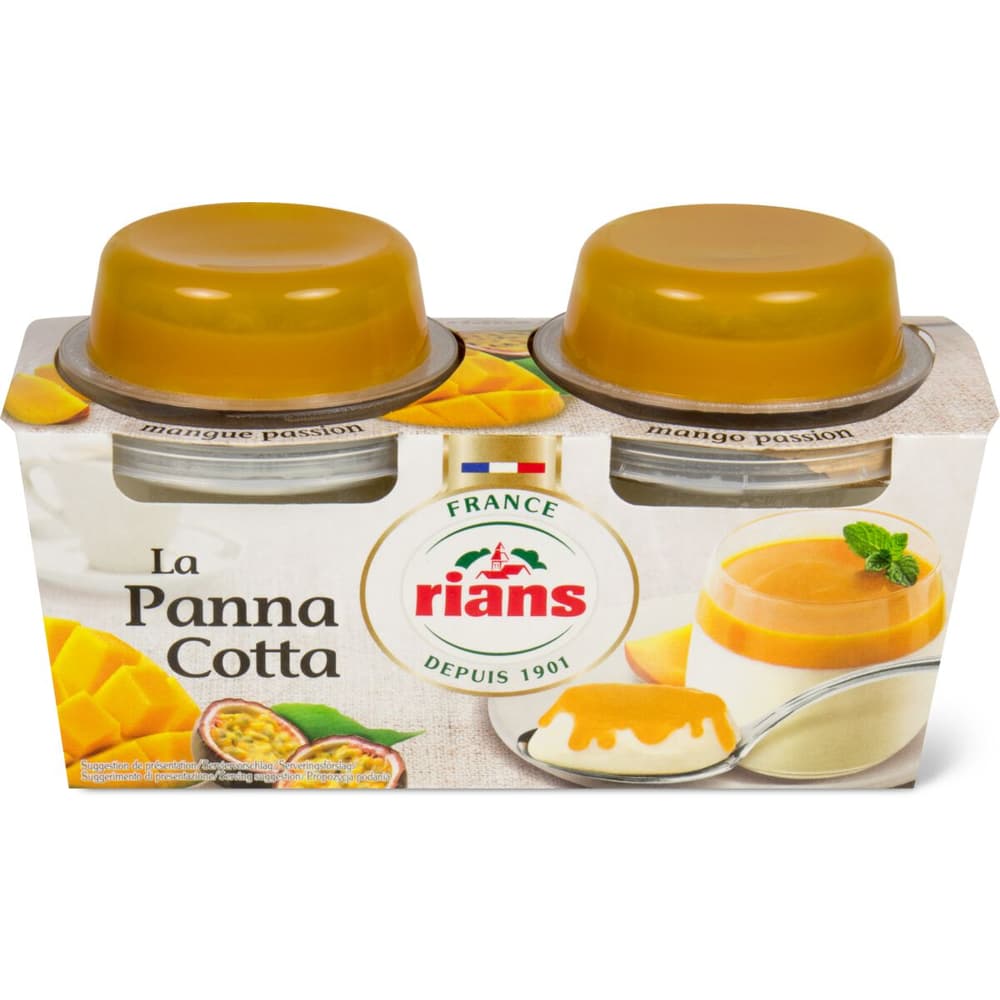 Rians · La Panna Cotta · Mangue & Passion • Migros