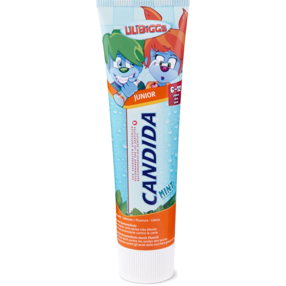 Candida Lilibiggs Junior · Kids toothpaste · Mint • Migros