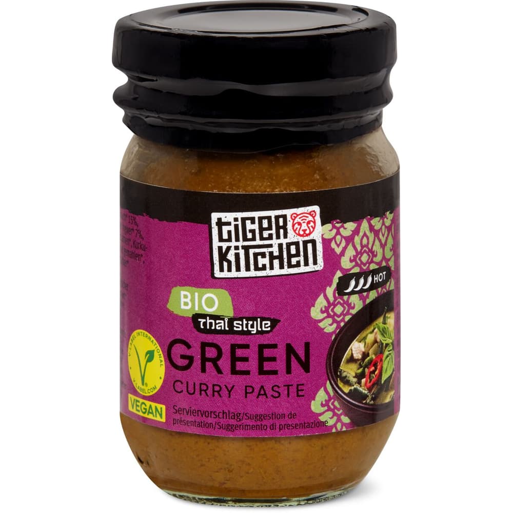 Tiger Kitchen · Bio Grün Curry Paste • Migros