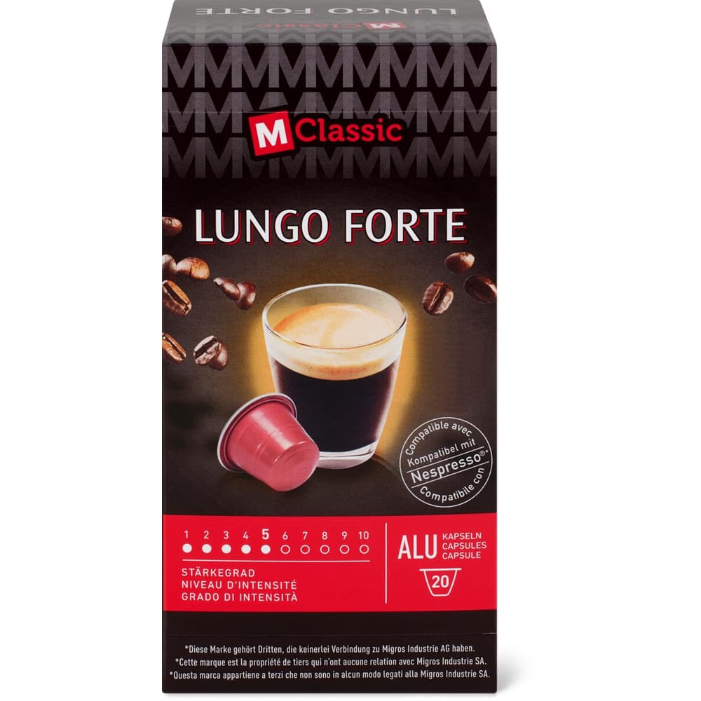 M-Classic · Aluminum coffee capsules · Lungo forte, compatible with the ...