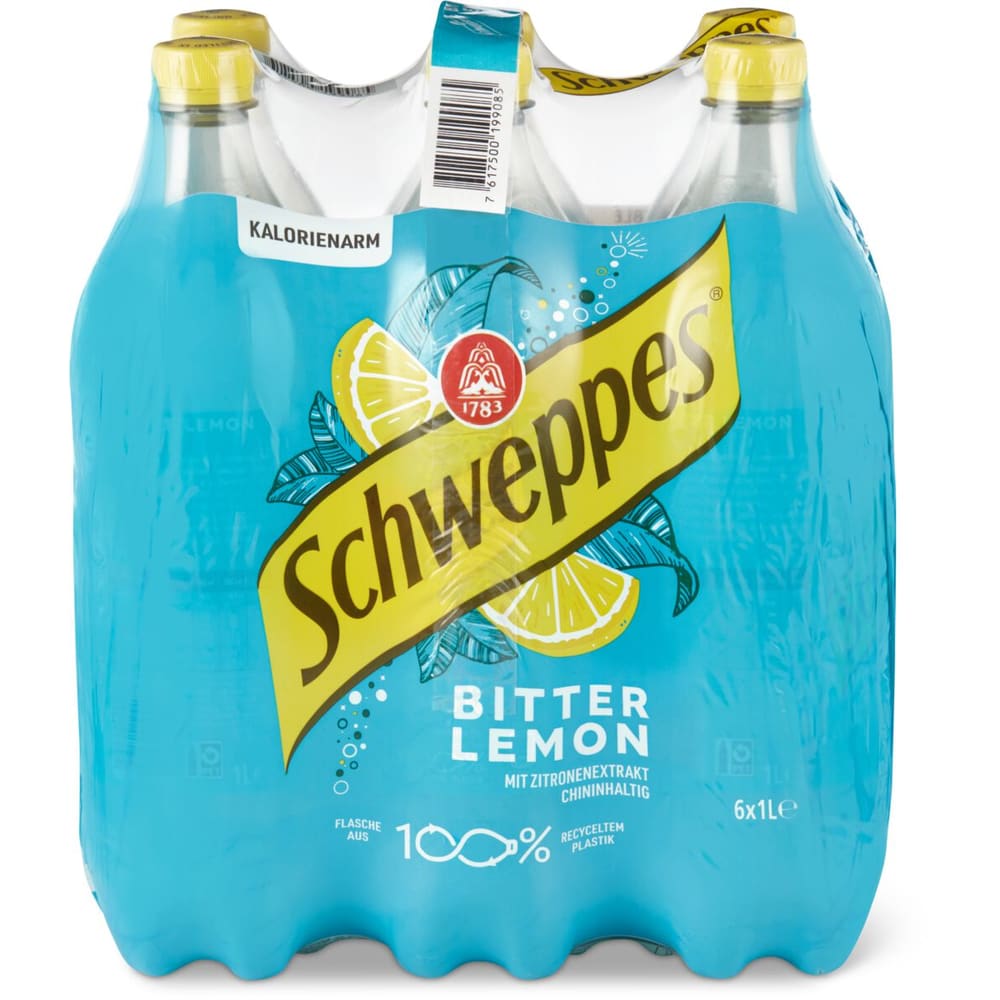 Schweppes · Kalorienarme Limonade · Bitter Lemon • Migros