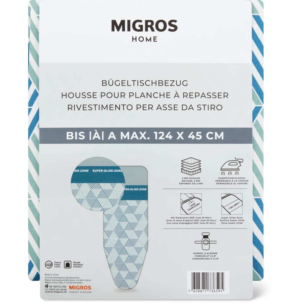 MIGROS HOME · MHOME Bügeltischbezug Super Glide • Migros