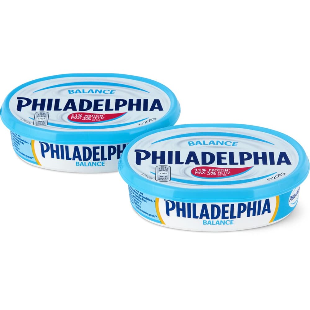 Philadelphia Balance · Frischkäsezubereitung aus Viertelfettfrischkäse ...