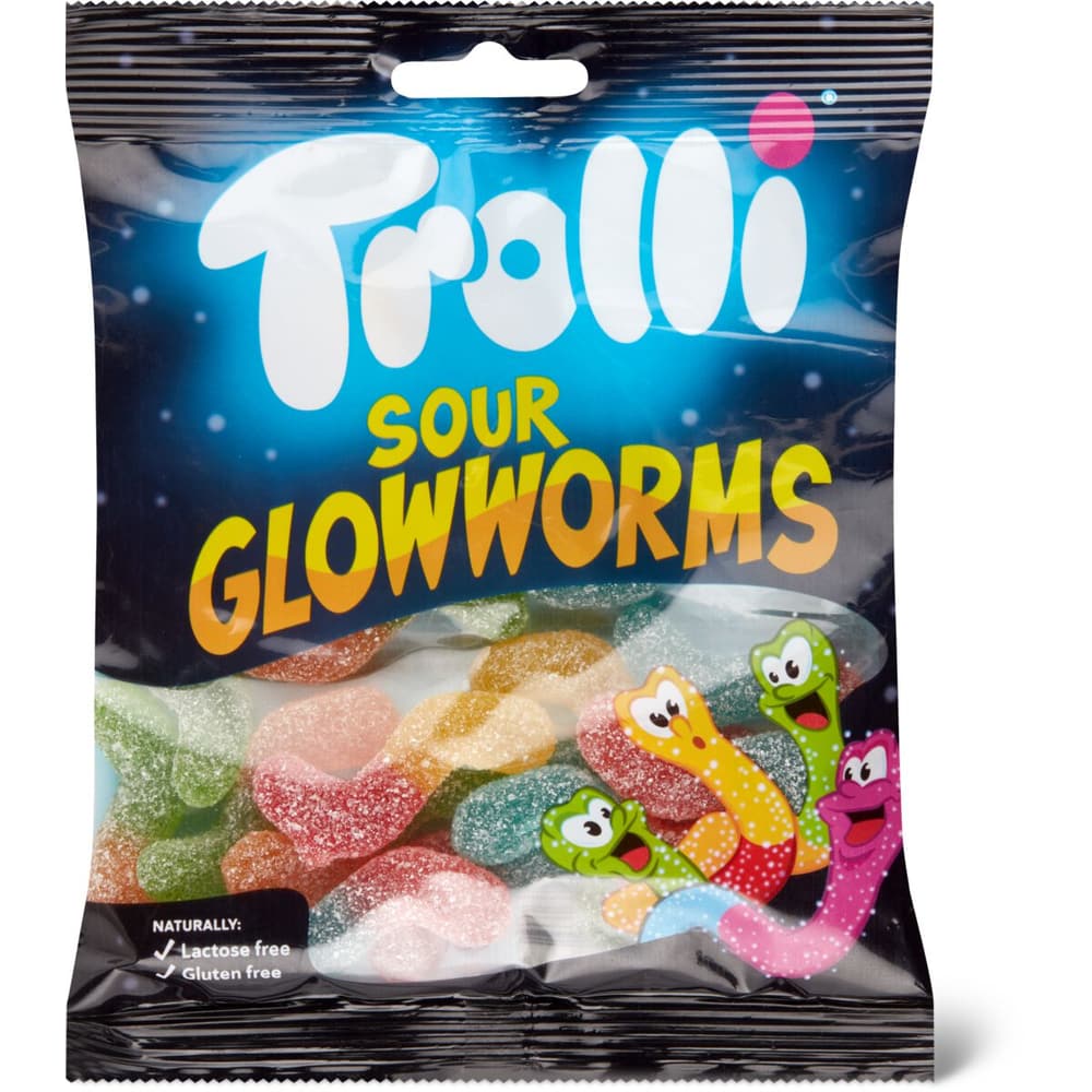 Trolli Sour Glowworms • Migros