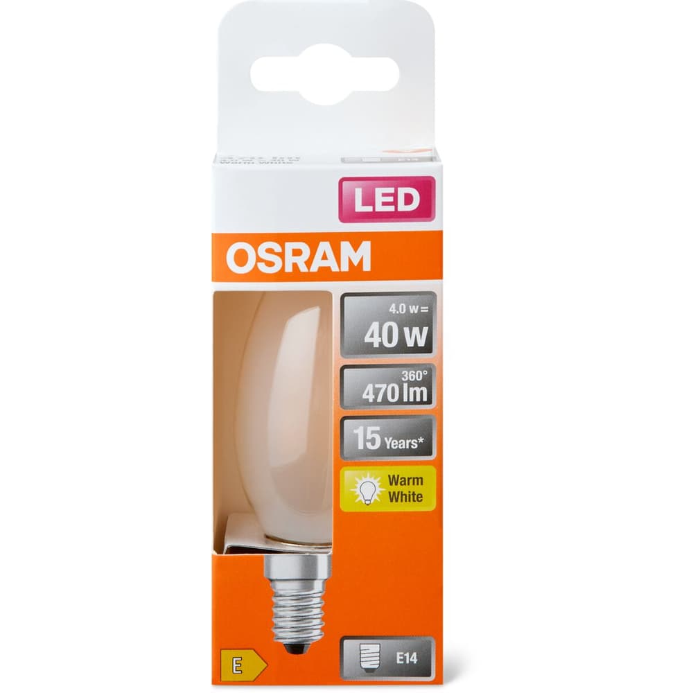 Osram Led · Light bulb · CL B40 MATT E14 - 40W • Migros