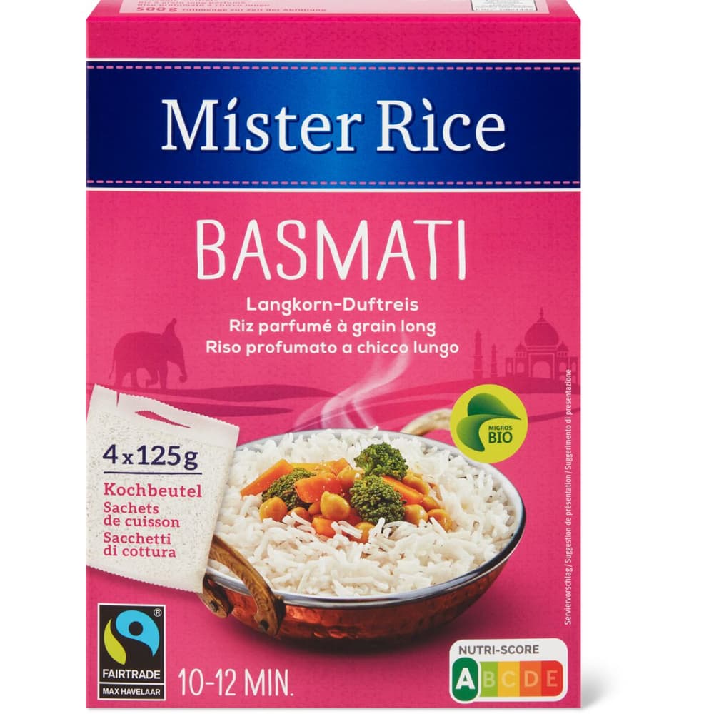 Mister Rice · Riz Basmati · sachets cuisson • Migros Online