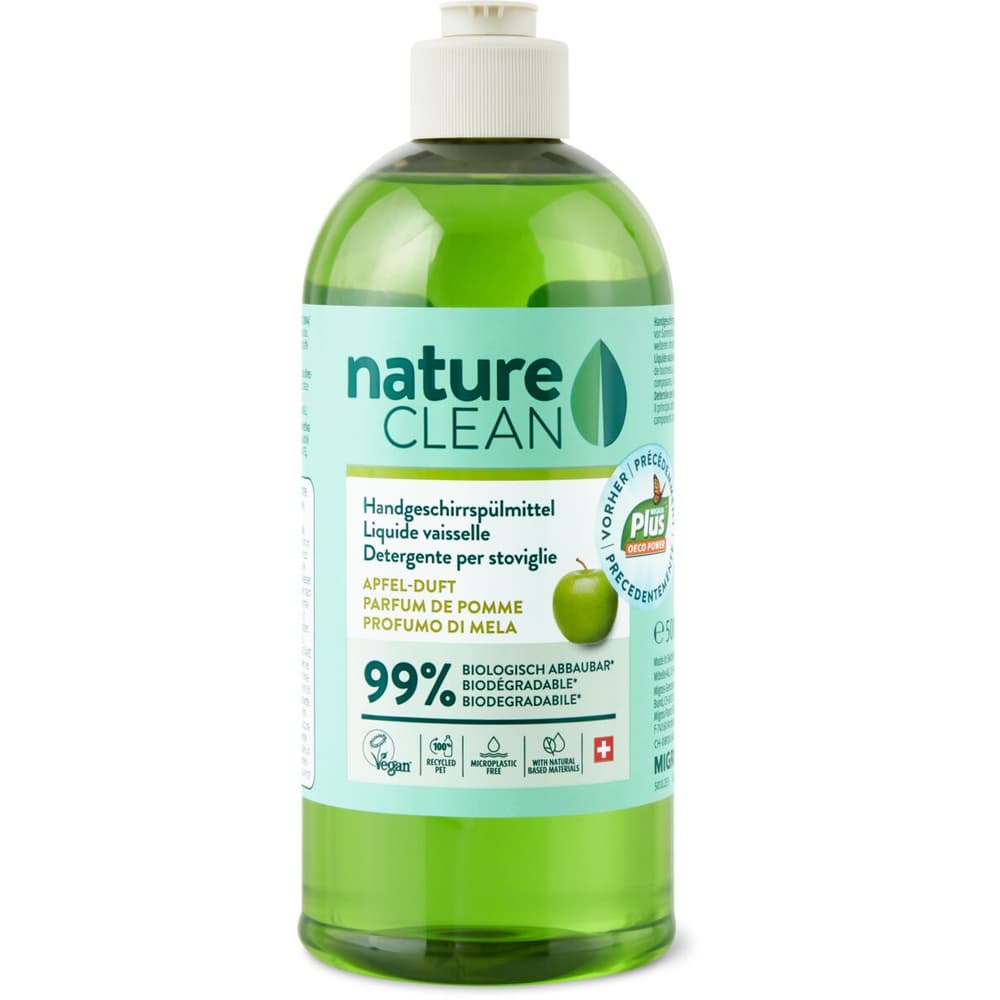 Nature Clean · Nature Clean apple washing-up liquid • Migros