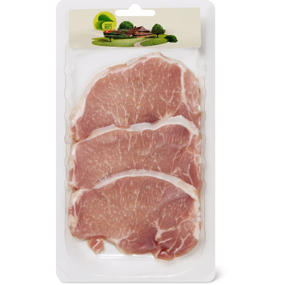 Migros Bio · Pork loin Charbonnade · 4 pieces • Migros