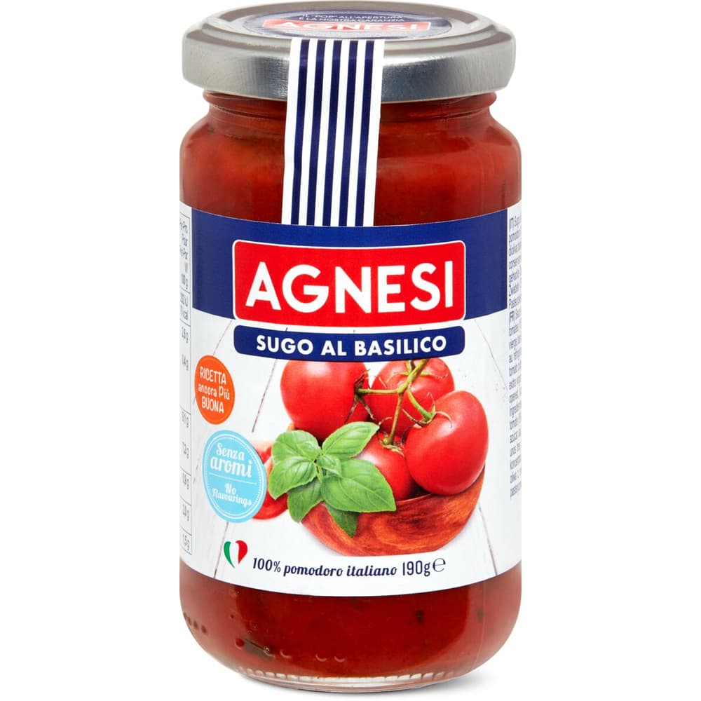 Agnesi · Salsa di pomodoro · Basilico • Migros