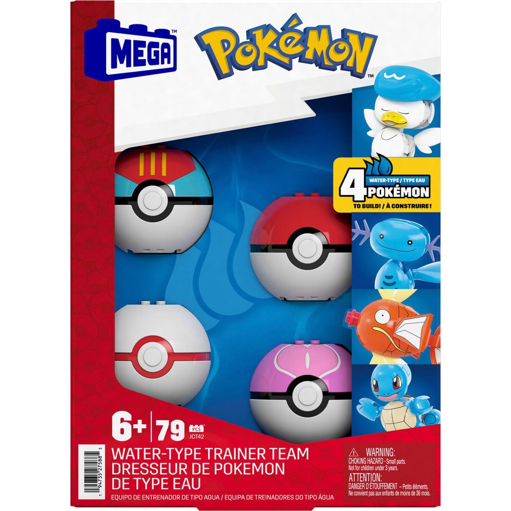 Pokémon · Mega Pokémon JCT42 4 Water-Type Pokémon Sets • Migros