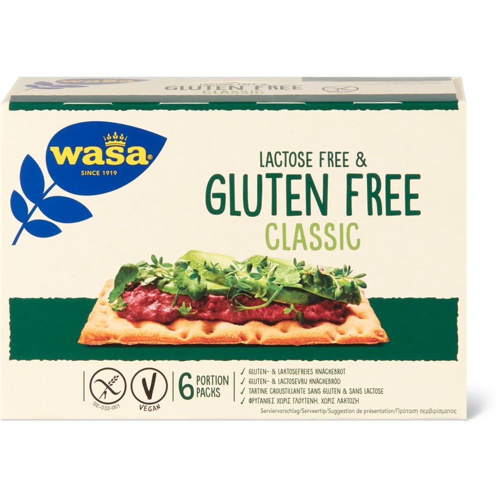 Wasa · Tartine croustillante classic · sans lactose et sans gluten ...