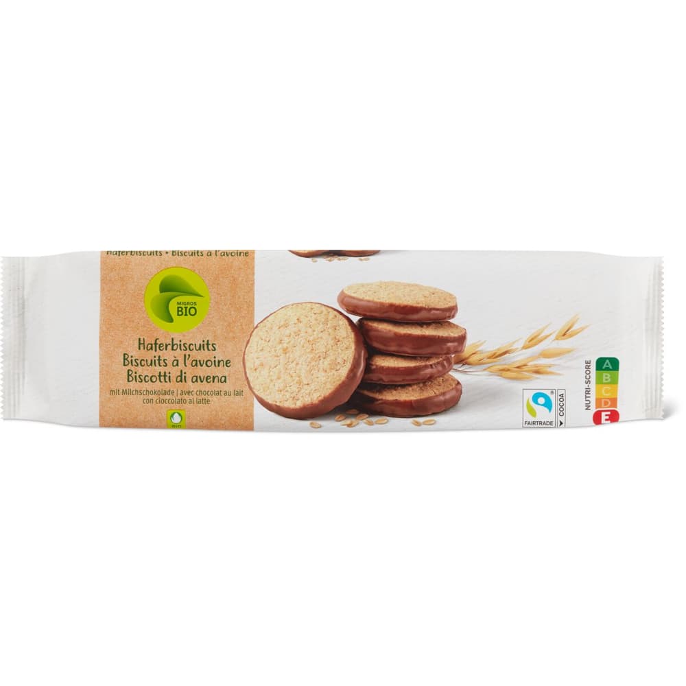 Migros Bio · biscuits à l'avoine avec chocolat au lait • Migros