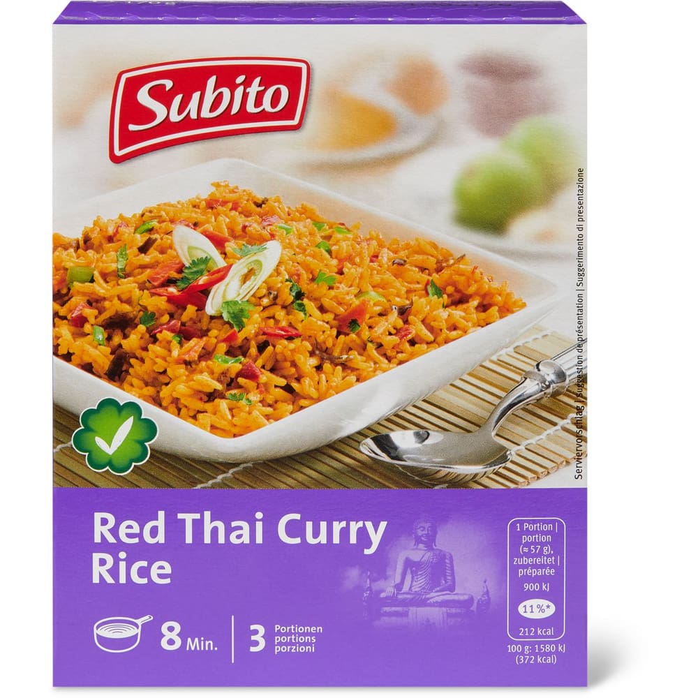 Subito · Riz Red Thai Curry · mit Kokosmilch • Migros