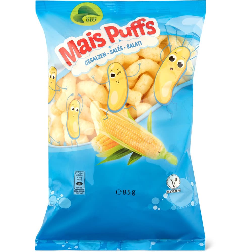 Migros Bio · Mais Puffs · gesalzen • Migros