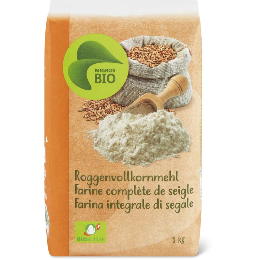 Migros Bio · wholemeal rye flour • Migros