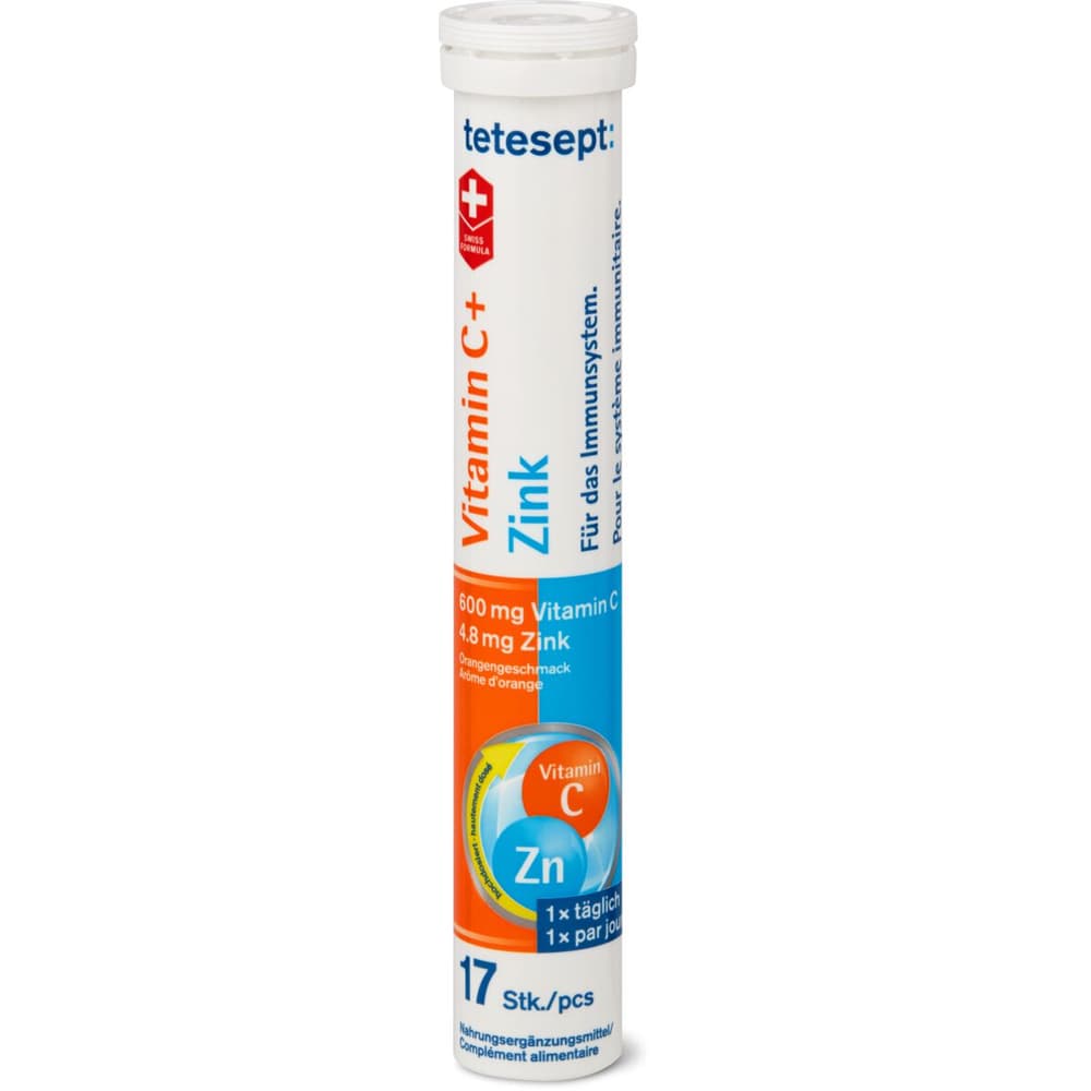 tetesept Vitamin C + Zink Brausetablette, 17 Brausetabletten • Migros