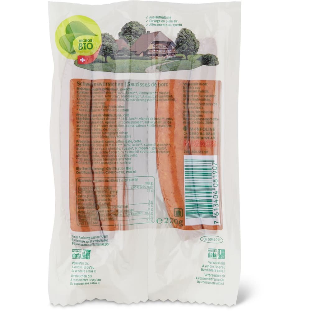 Migros Bio · Pork sausage • Migros