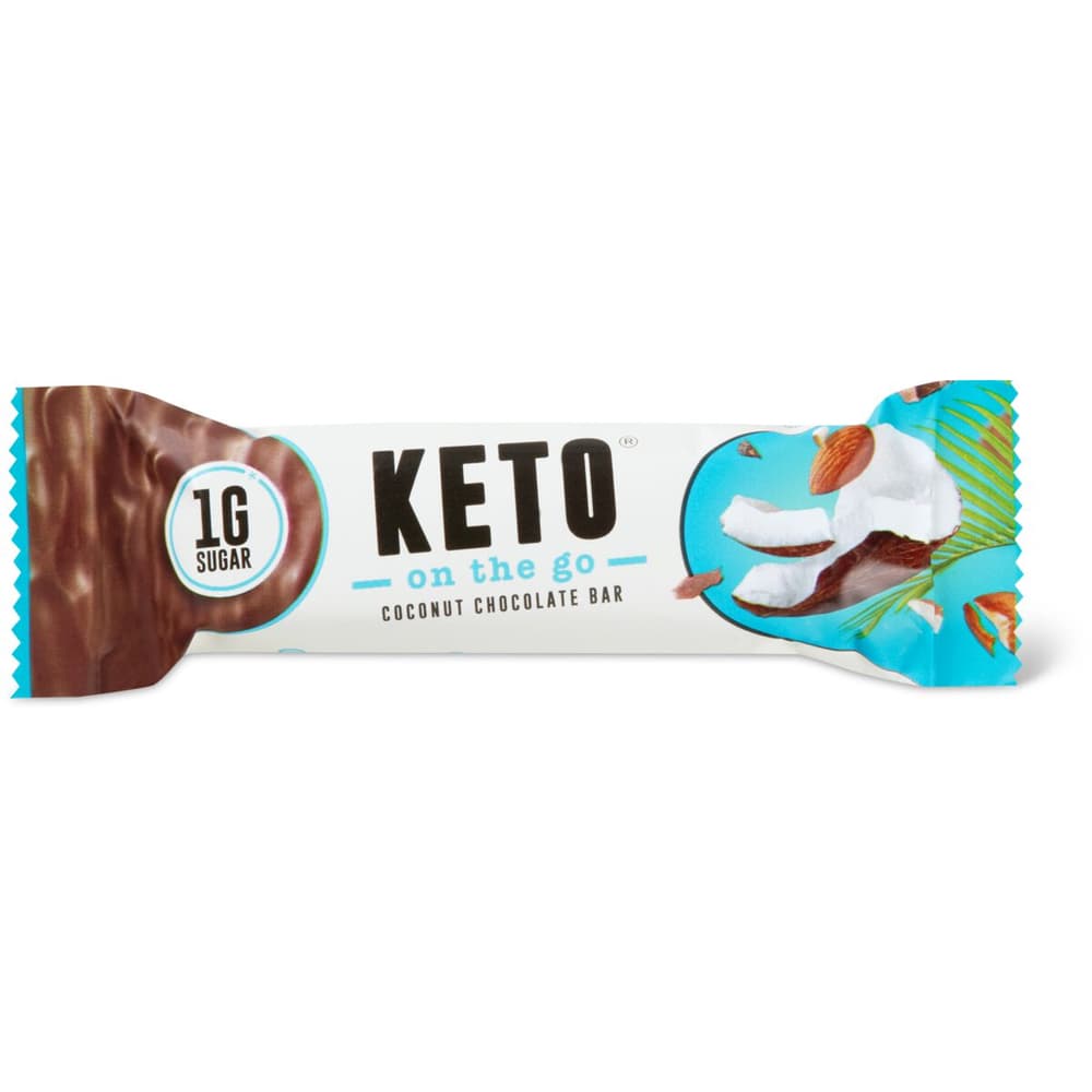 Keto · bar · coconut chocolate • Migros