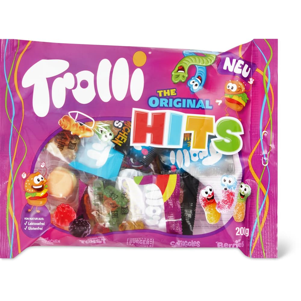 Trolli Hits · Bonbons-Mischung · Gummi World • Migros