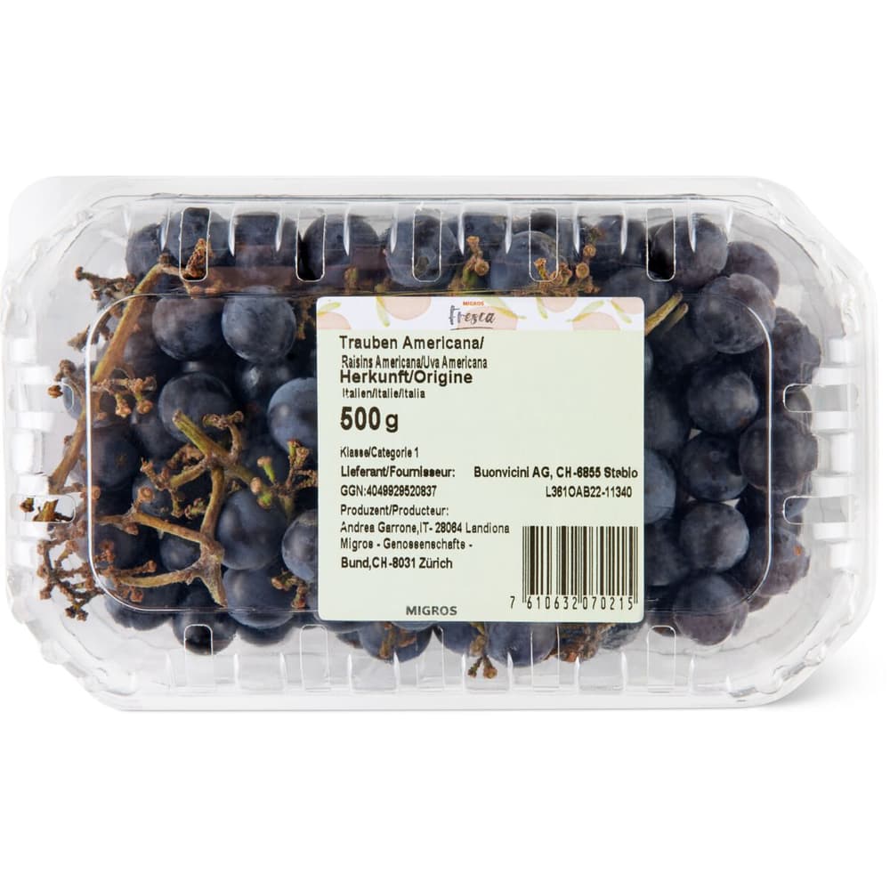 Migros Fresca · grapes · Americana • Migros
