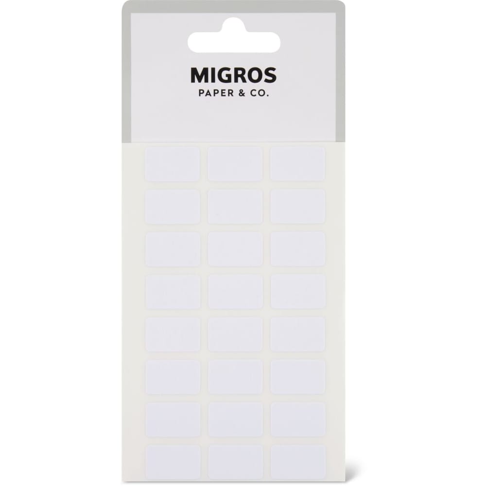 MIGROS PAPER & CO. · Self-adhesive labels 19 x 12 mm • Migros