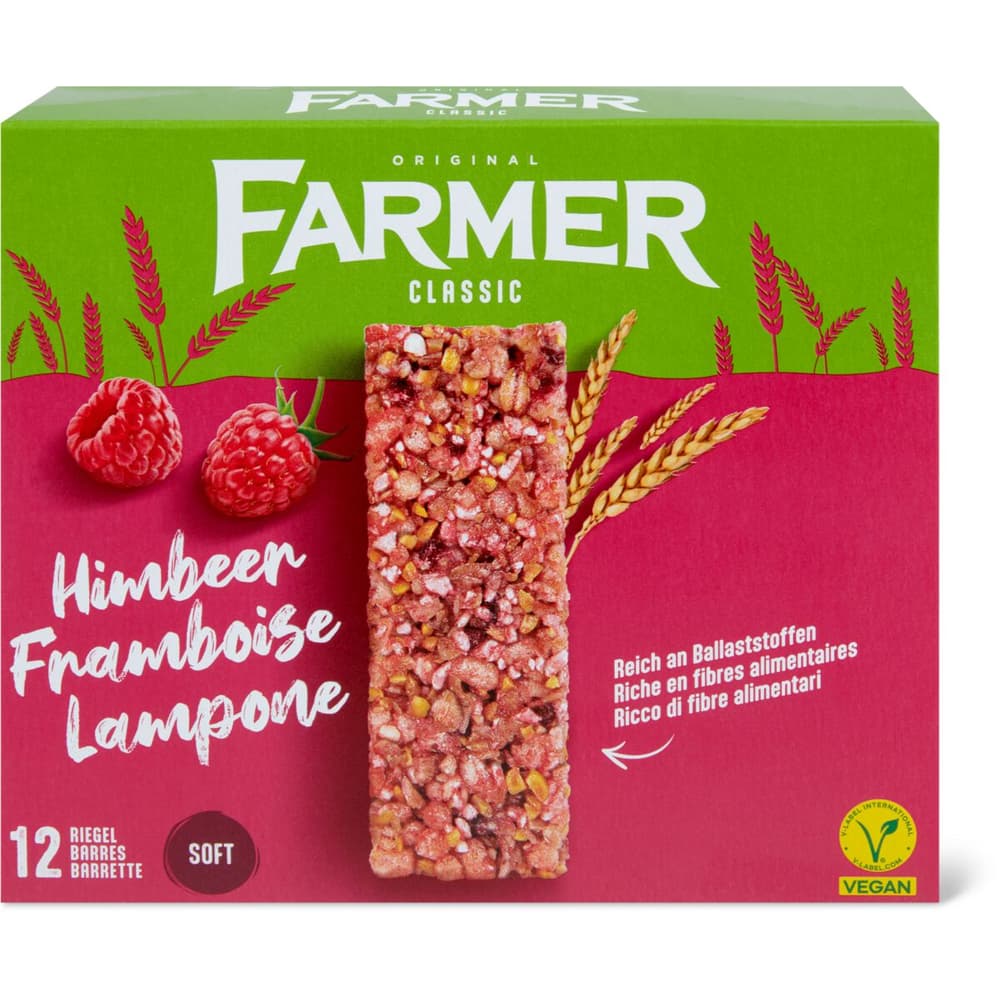 Farmer Classic · Getreideriegel · Himbeer • Migros
