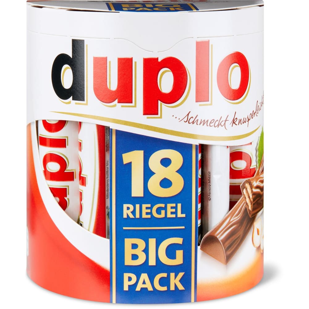 Duplo · Milk chocolate bars · with waffle and praline cream filling ...