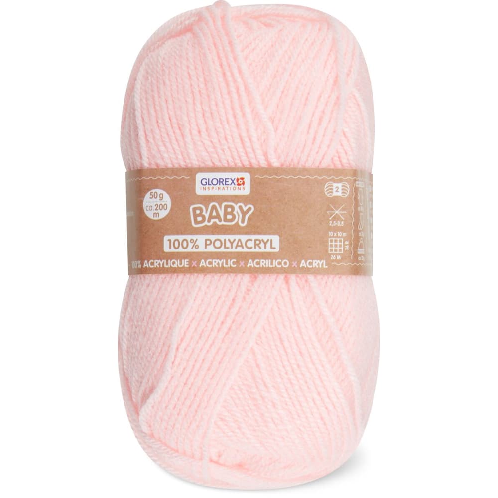 Baby 100% acrylic yarn 50 g pink • Migros