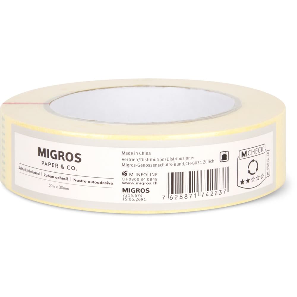 MIGROS PAPER & CO. · Ruban Universel 1p • Migros