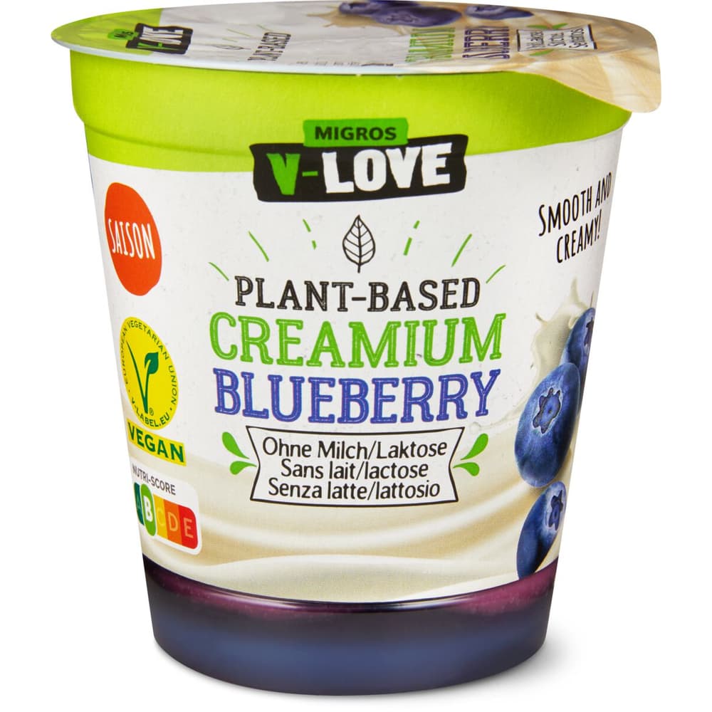 V-Love Creamium · Vegurt · Blueberry • Migros