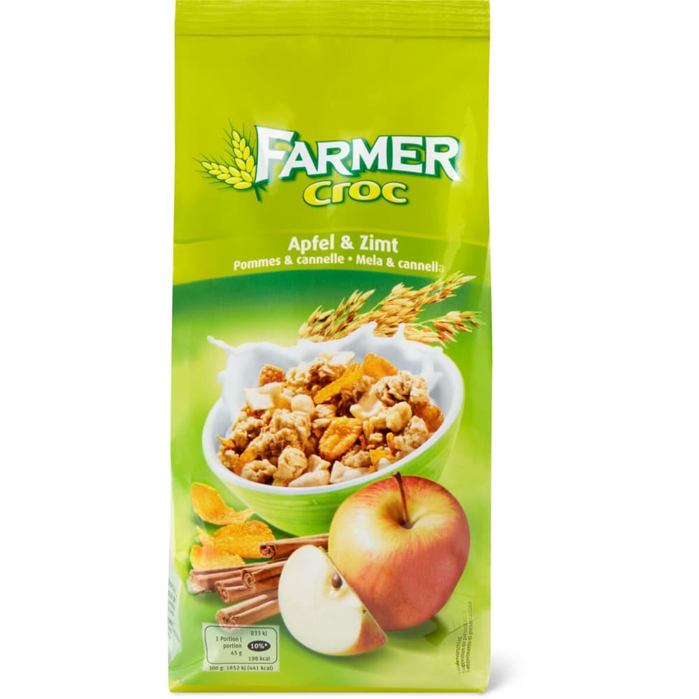 Achat Farmer Croc · Müesli Croquant · À la cannelle et pomme • Migros