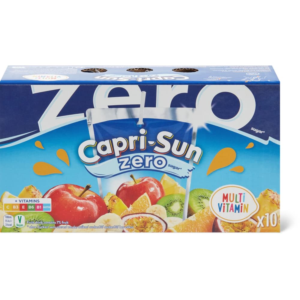 Capri Sun Zero · Fruity drink · Multivitamin • Migros