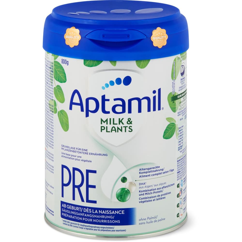 Aptamil Milk & Plants PRE · First infant milk · From brith • Migros Online