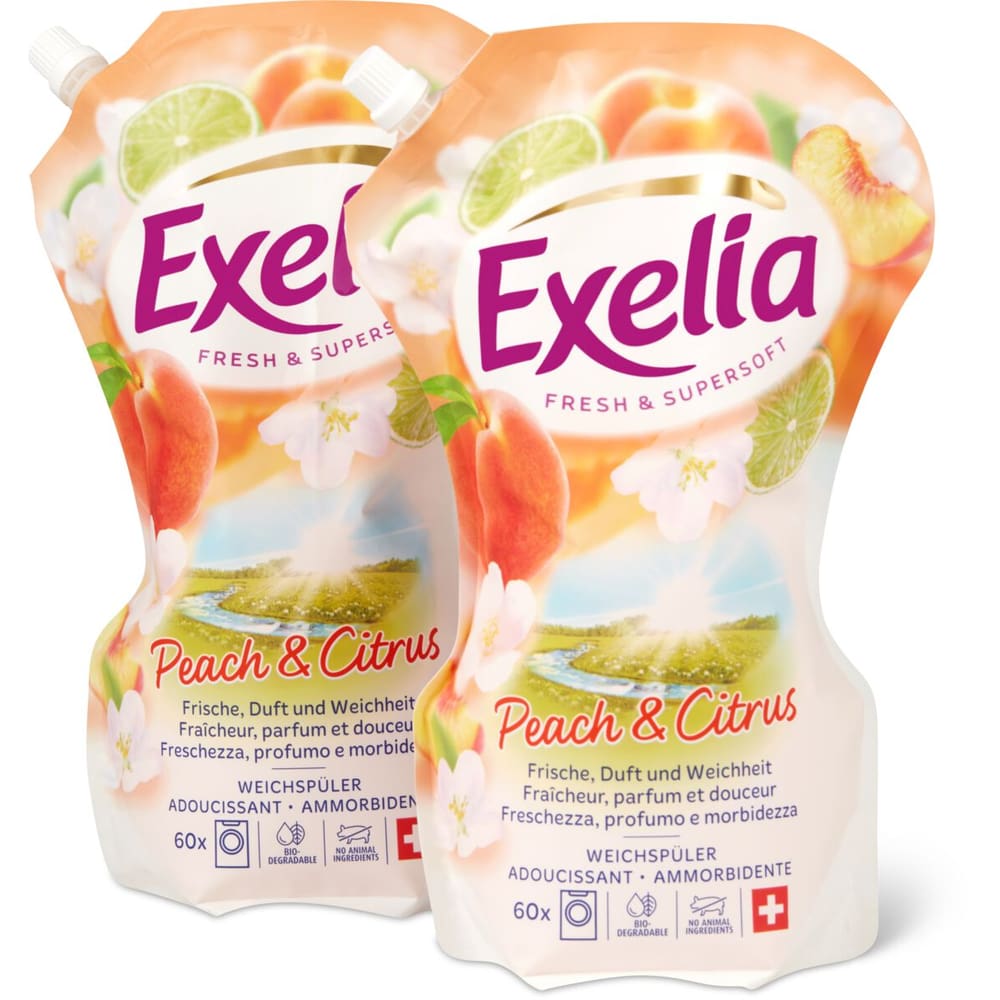 Exelia Fresh & Supersoft · Weichspüler · Peach & Citrus • Migros Online