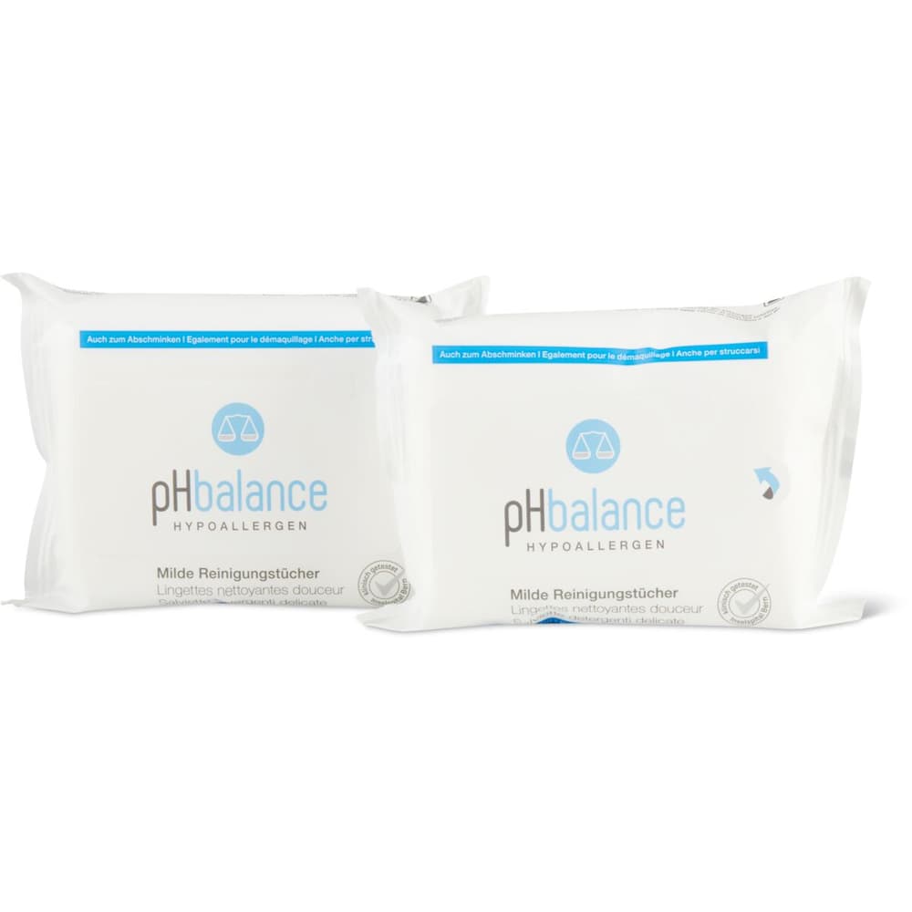 pH balance Face · Mild cleaning wipes • Migros