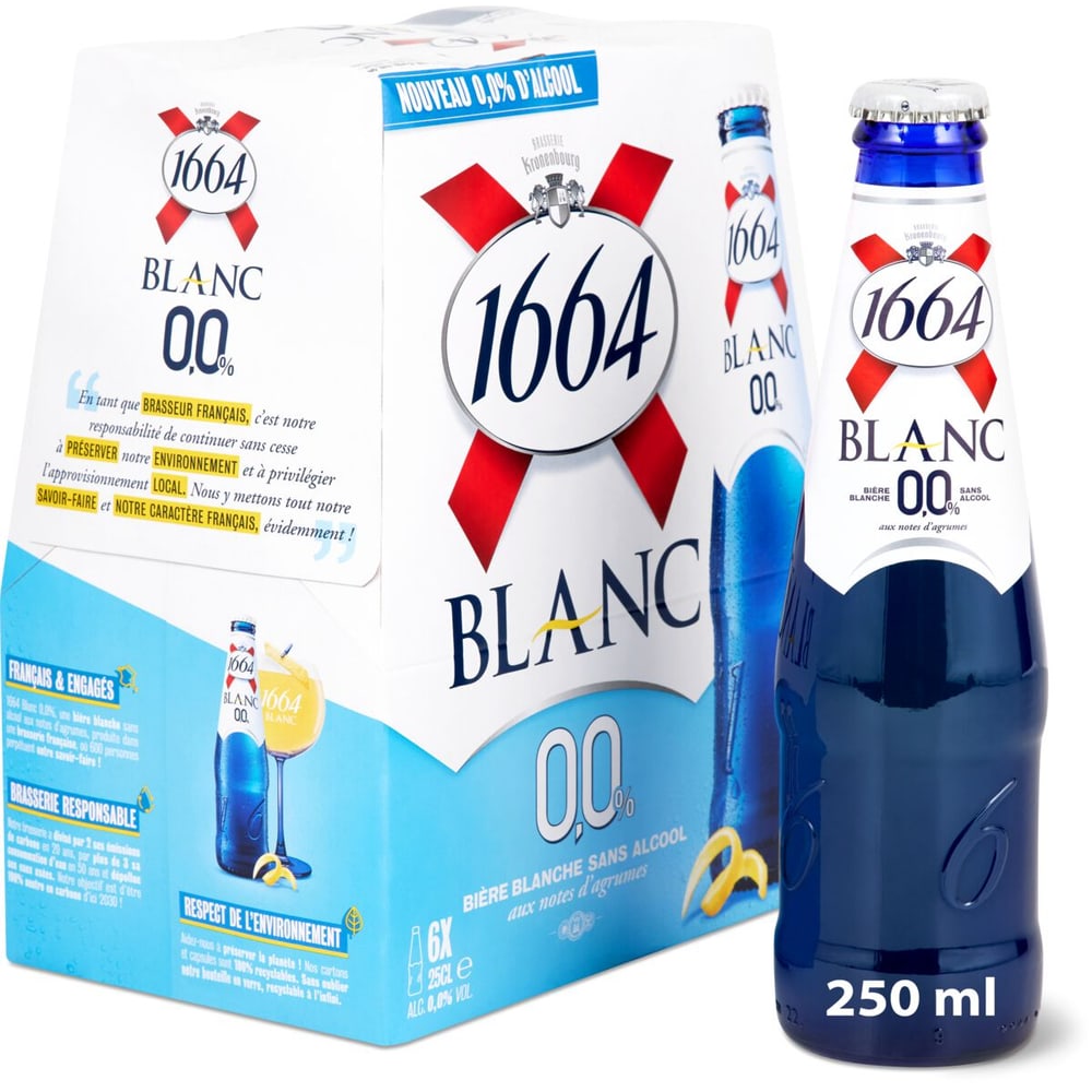 1664 Blanc · White beer · Alcohol free • Migros Online