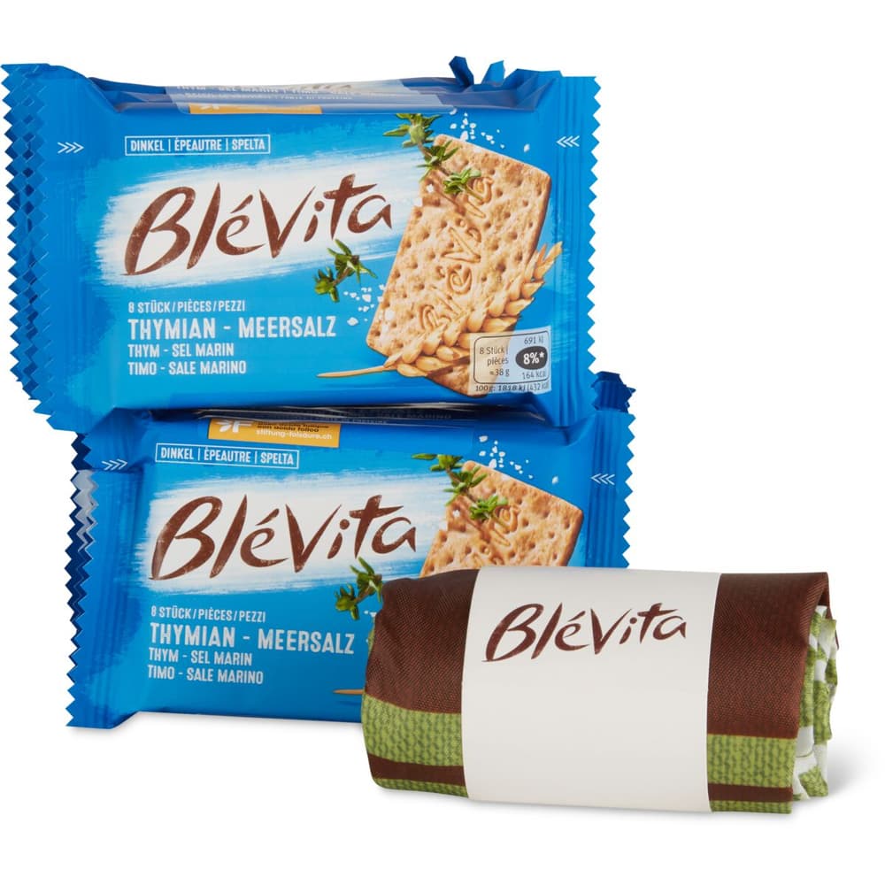 Blévita · Spelt biscuits · Thyme - sea salt • Migros