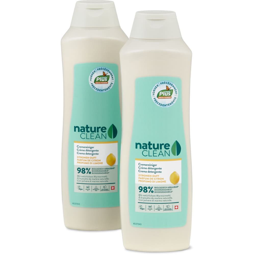 Nature Clean · Multi-purpose cream cleaner · Lemon • Migros