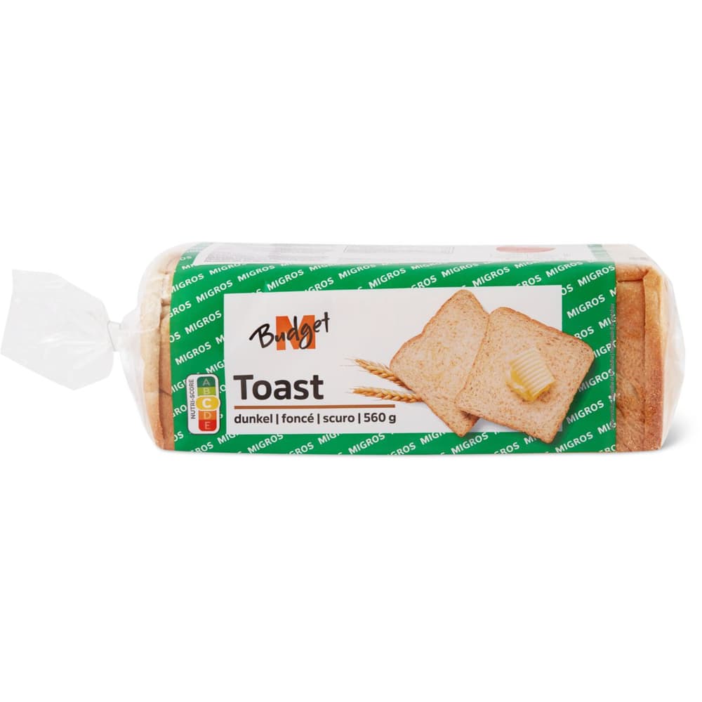 M-Budget · Toast dunkles Weizenbrot • Migros