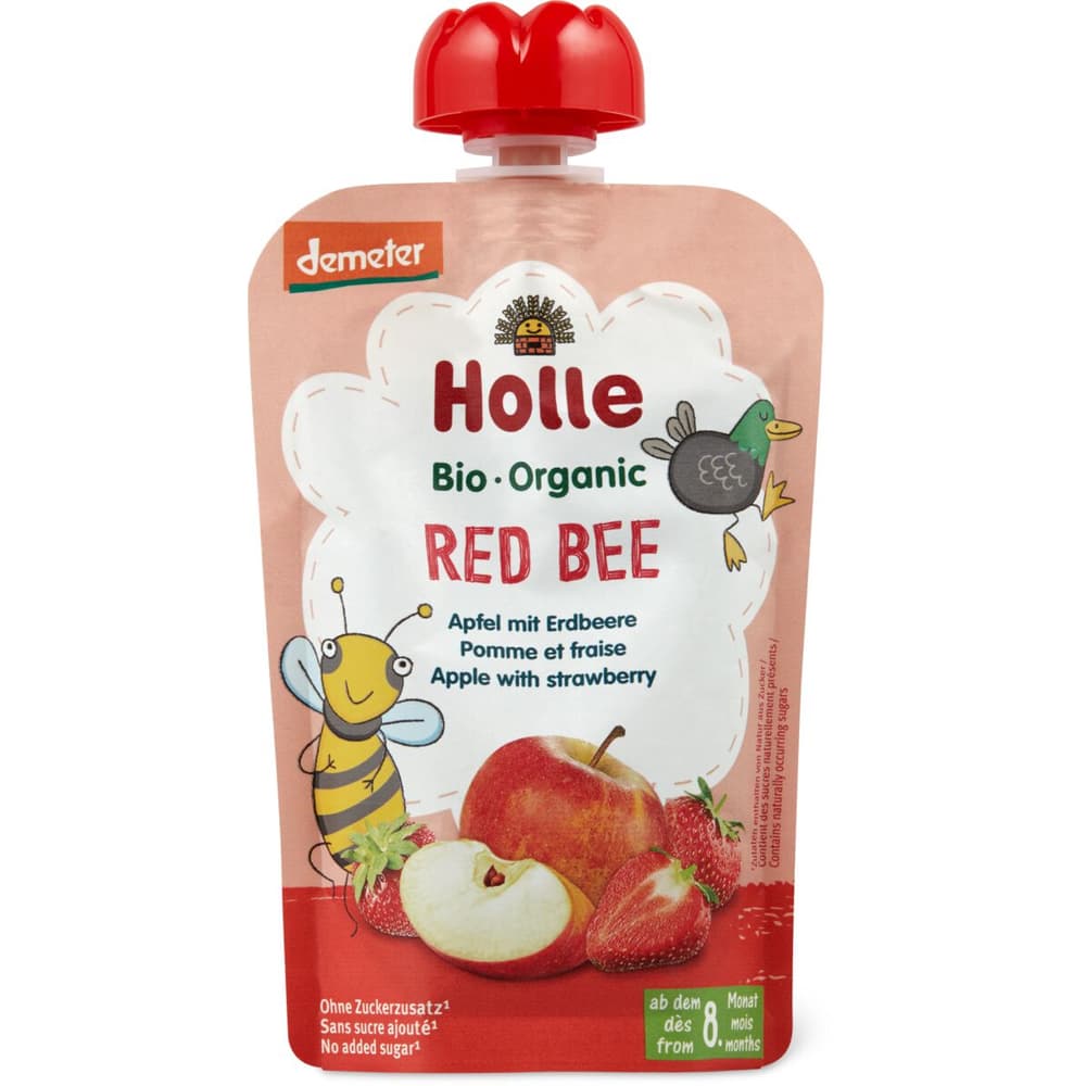 Holle Bio Demeter · Squeeze pouches for babies apple-strawberry · From ...