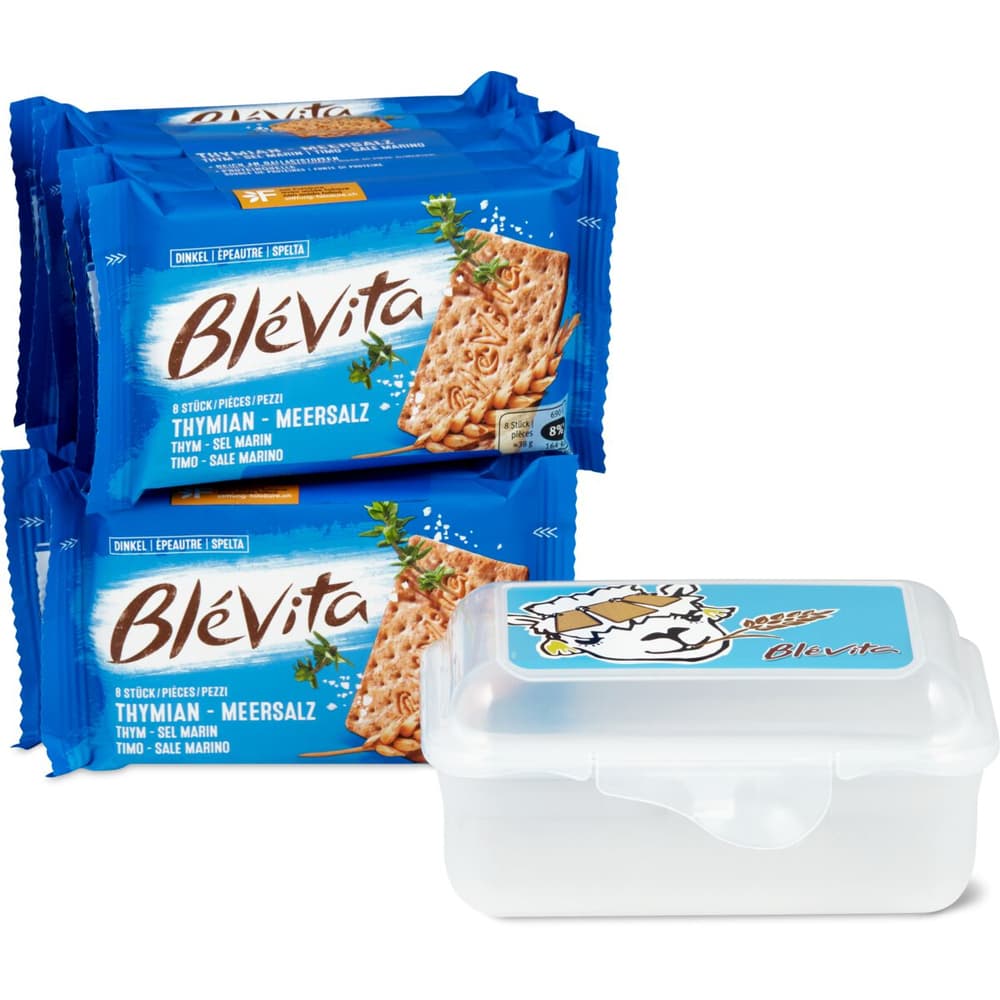 Blévita · Spelt biscuits · Thyme - sea salt • Migros