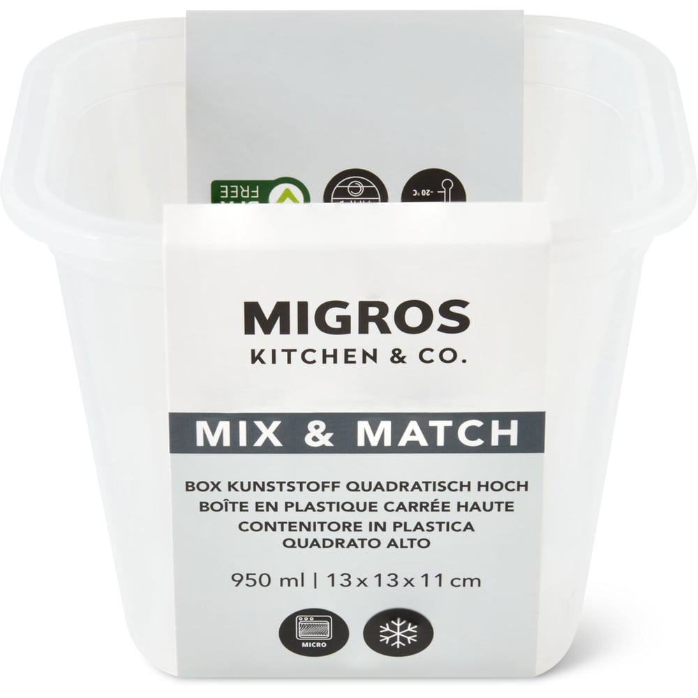 MIGROS KITCHEN & CO. · Kitchen & Co. Mix&M. KST-Box qdr 0.95L • Migros